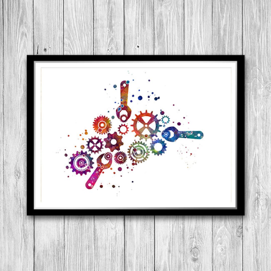 Mechanical Engineering Art Print Mechanical Engineer Gift - Etsy