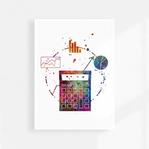 Accountant Office Decor, Bookkeeper Gift, Accounting Art Set of 3 ...