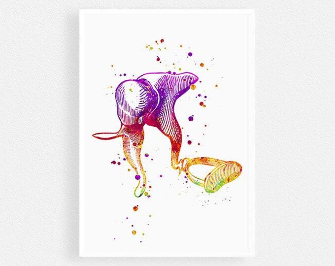 Abstract Ear Art Audiology Posters Printable Hearling Clinic Decor ENT ...