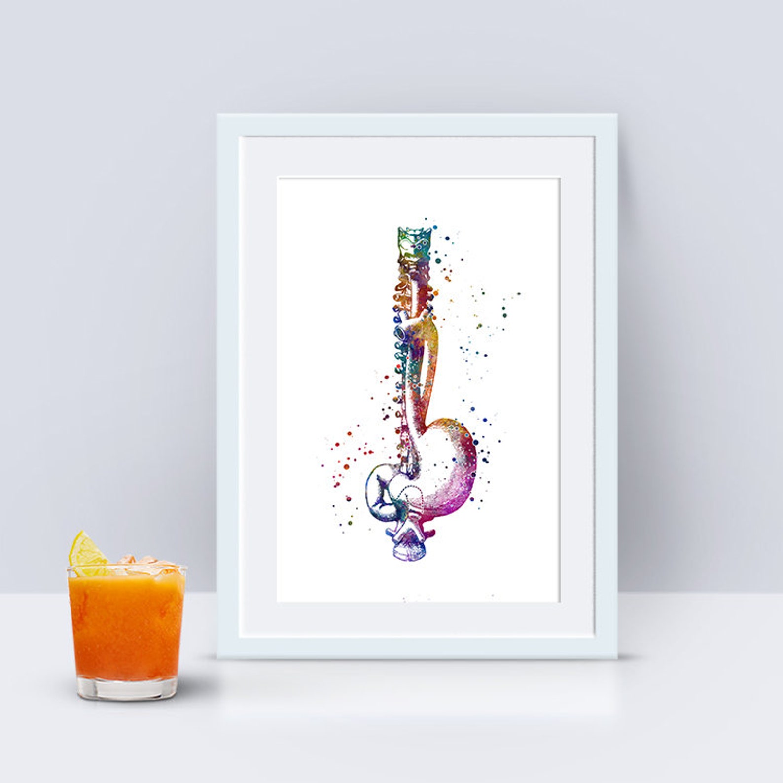 Esophagus and Stomach Anatomy Art Watercolor Print Oesophagus - Etsy