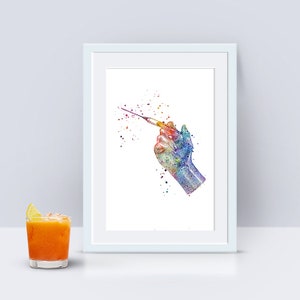 Nurse Art, Syringe Watercolor Art Print, Nurse Room Wall Decor ...