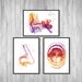 ENT Gifts, ENT Art Set of 3 Medical Art Prints Ear Nose Throat Medical ...