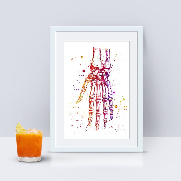 Orthopedic Surgeon Gift Hand Anatomy Art Print Medical Wall - Etsy