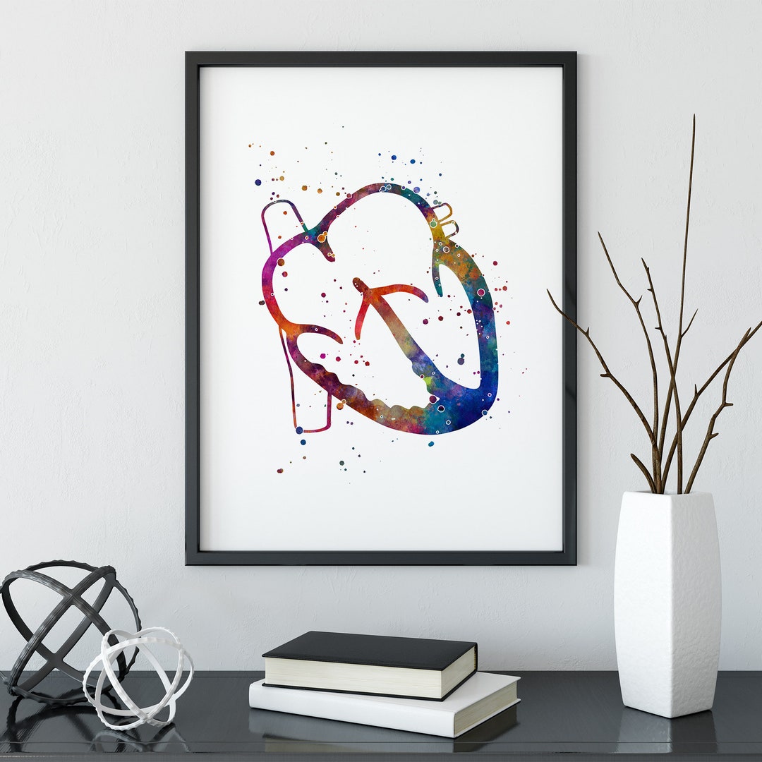 Atrial Septal Defect Print, Pediatric Cardiologist Office Decor, Heart ...