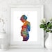 Midwife Art, Pregnant Woman Watercolor Art Print, Midwife Gift ...