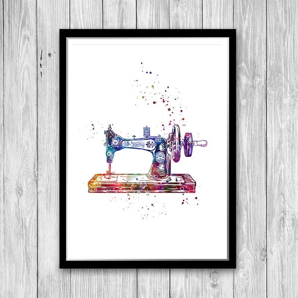 Sewing Machine Print - Etsy