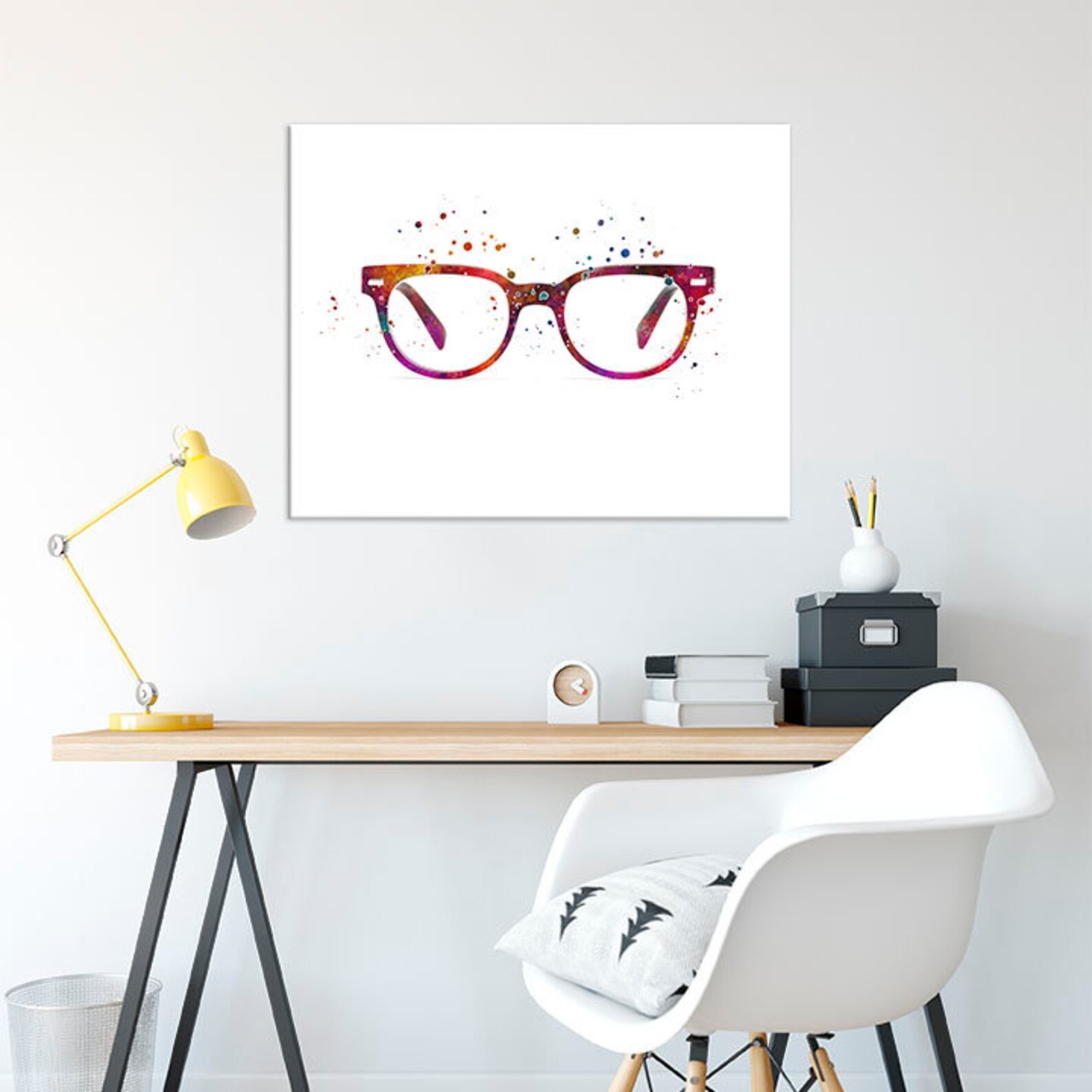 Eye Doctor Office Decor Optometrist Gift Eyeglasses Watercolor - Etsy