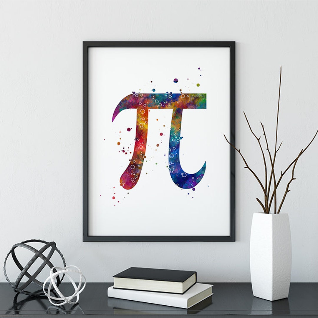 Pi Symbol Math Decor Mathematics Gift Mathematician Poster - Etsy