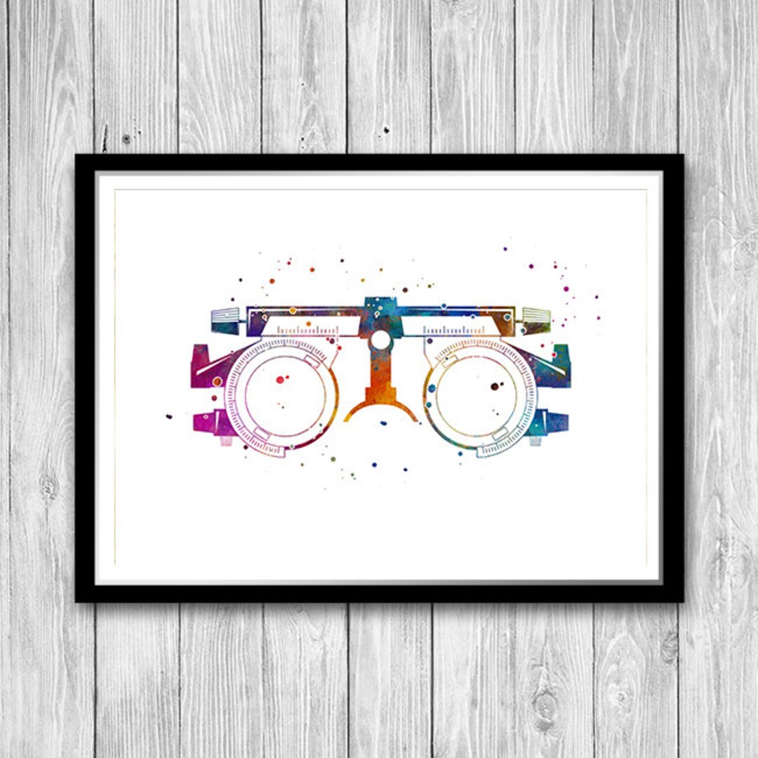 Optometry Tool Print, Optometrist Gift, Optician Office Wall Decor - Etsy