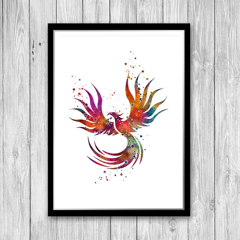 Phoenix Print - Etsy