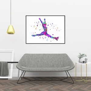 Figure Skating Decor for Girls Room Set of 3 Watercolor Prints Girl Ice ...