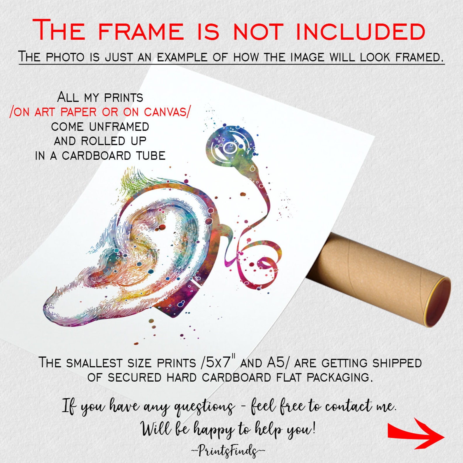 Cochlear Implant Poster Watercolor Art Print Hearing Loss - Etsy