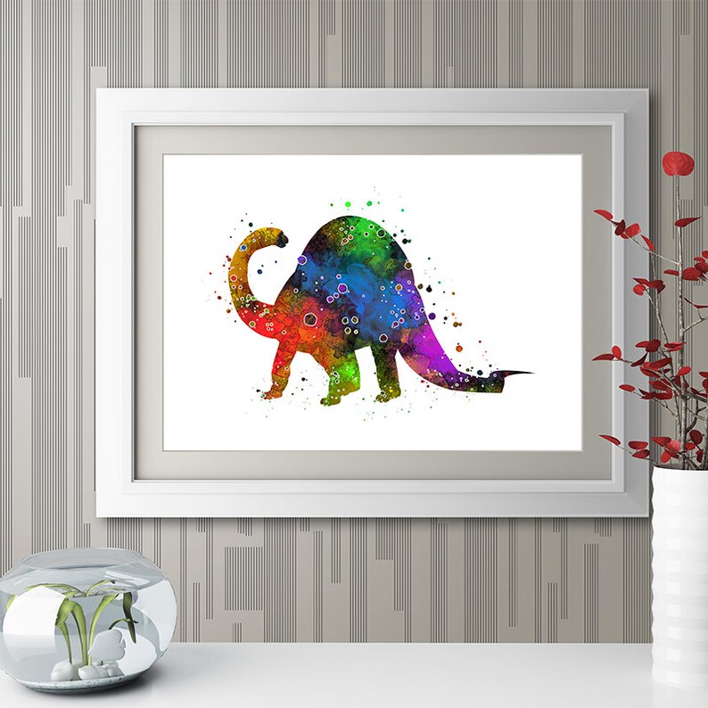 Jurassic Decor Dinosaur Art Print Paleontologist Extinct | Etsy