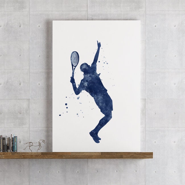 Tennis Art Set of 3 Prints Sports Decor for Boys Room Tennis Gift for ...