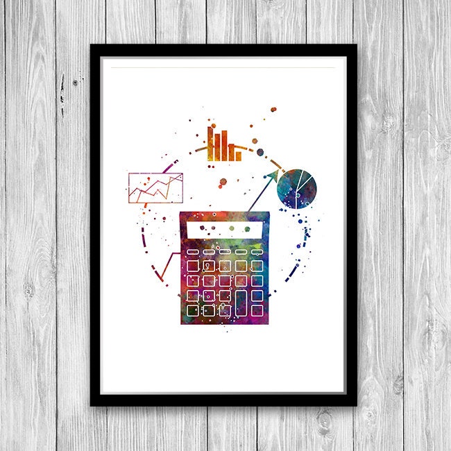 Accountant Wall Art Accounting Office Decor Bookkeeper Gift - Etsy