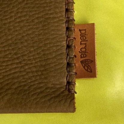 Tote Bag Handmade With Lime-green Leather - Etsy