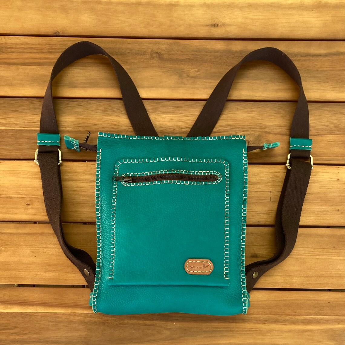 Green Leather Backpack · Travel Safely Backpack · Youthful Original ...