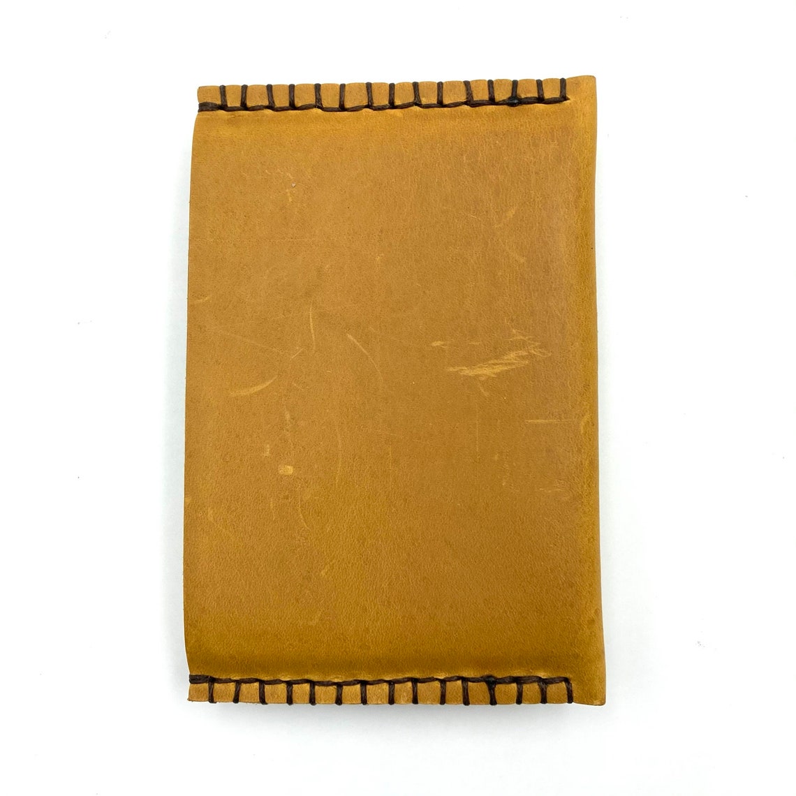 Yellow leather notebook cover the ideal gift for lovers of | Etsy