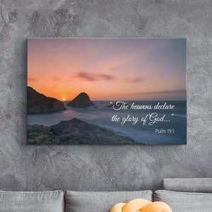 Christian Canvas Wall Art Bible Verse Wall Decor Scripture | Etsy