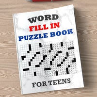 Large Print Word Fill-in Puzzle Book: 100 Pages for Adults (digital ...