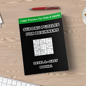Digital Download 100 Printable Sudoku Puzzles for Beginners, Easy Logic ...