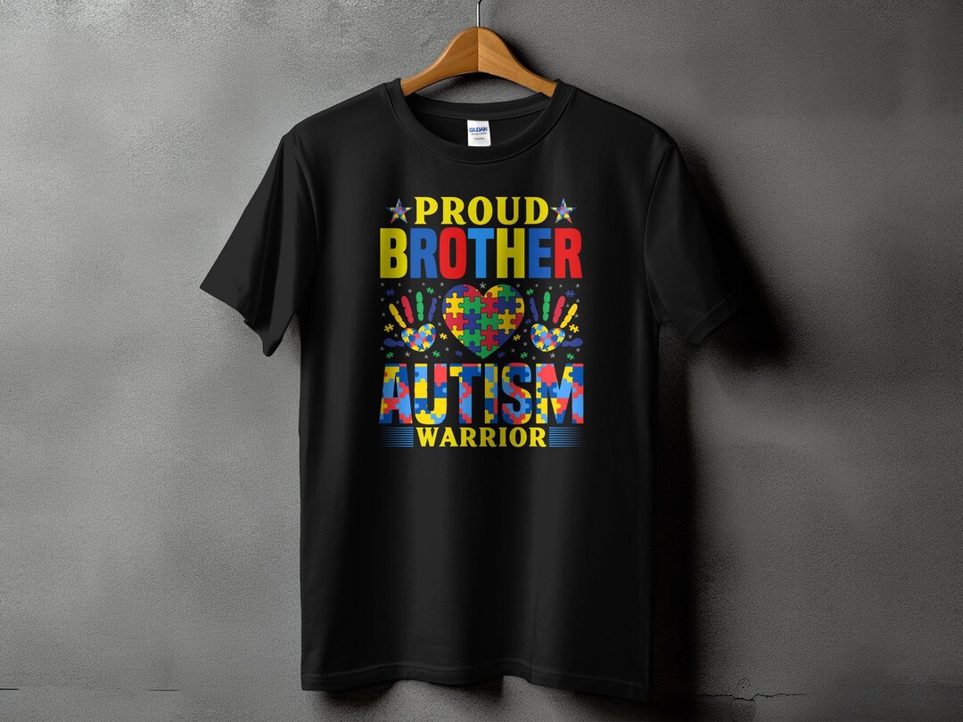 Proud Brother Autism Warrior T-shirt, Neurodiversity Awareness, Autism ...