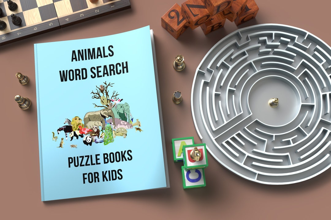 Animals Word Search for Kids, Digital Download Printable Wordsearch ...