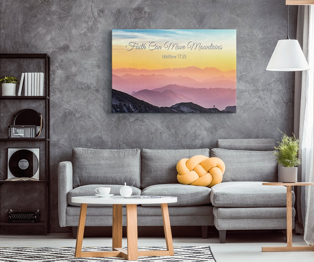 Bible Verse Wall Art Canvas Christian Faith Wall Decor - Etsy