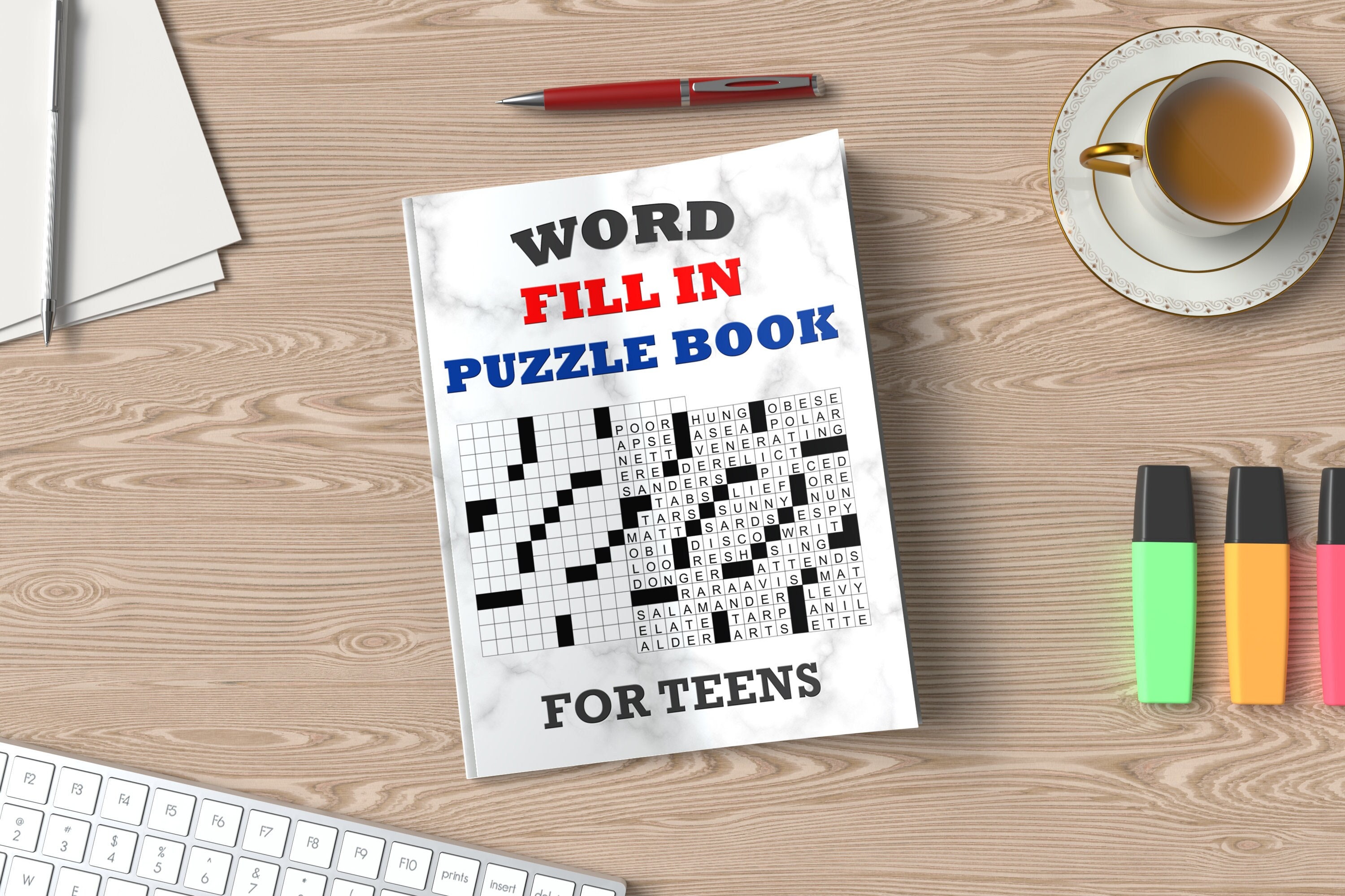 Digital Download 100 Printable Word Fill in Puzzle Book for Teens ...