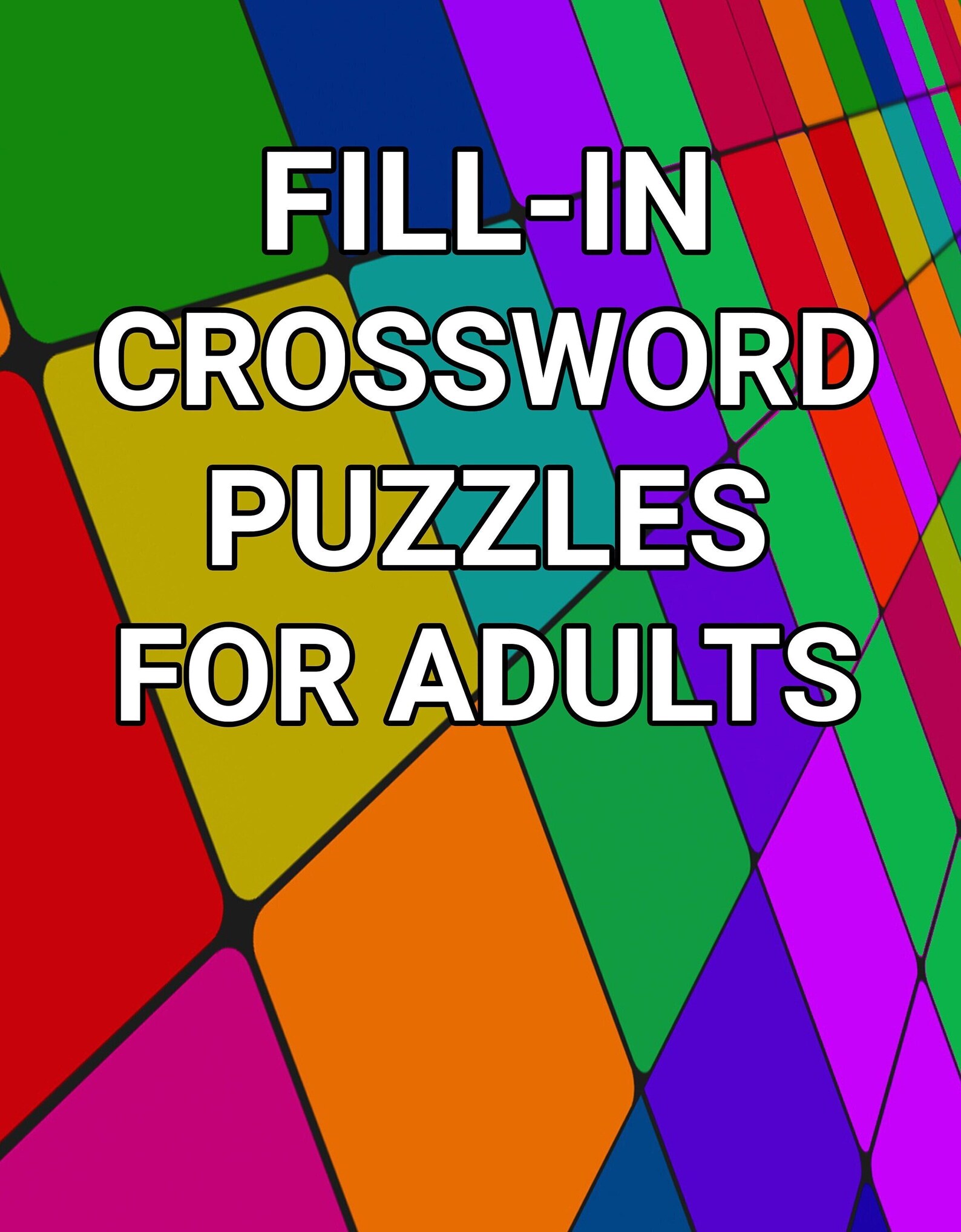 Digital Download 100 Printable Fill-in Crossword Puzzles for Adults ...