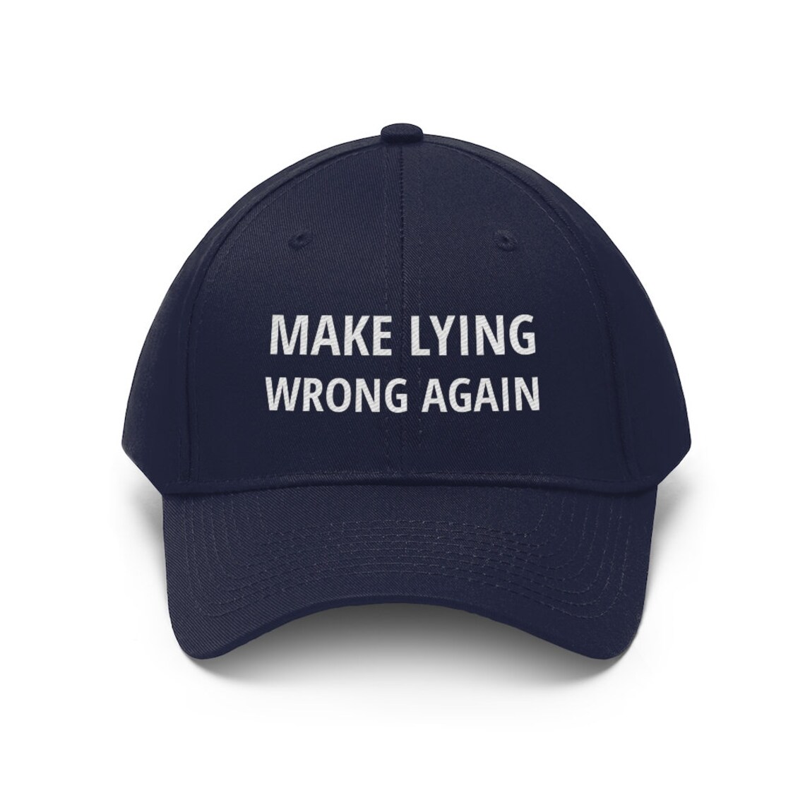 Make Lying Wrong Again Dad Hat Anti Trump Embroidered | Etsy