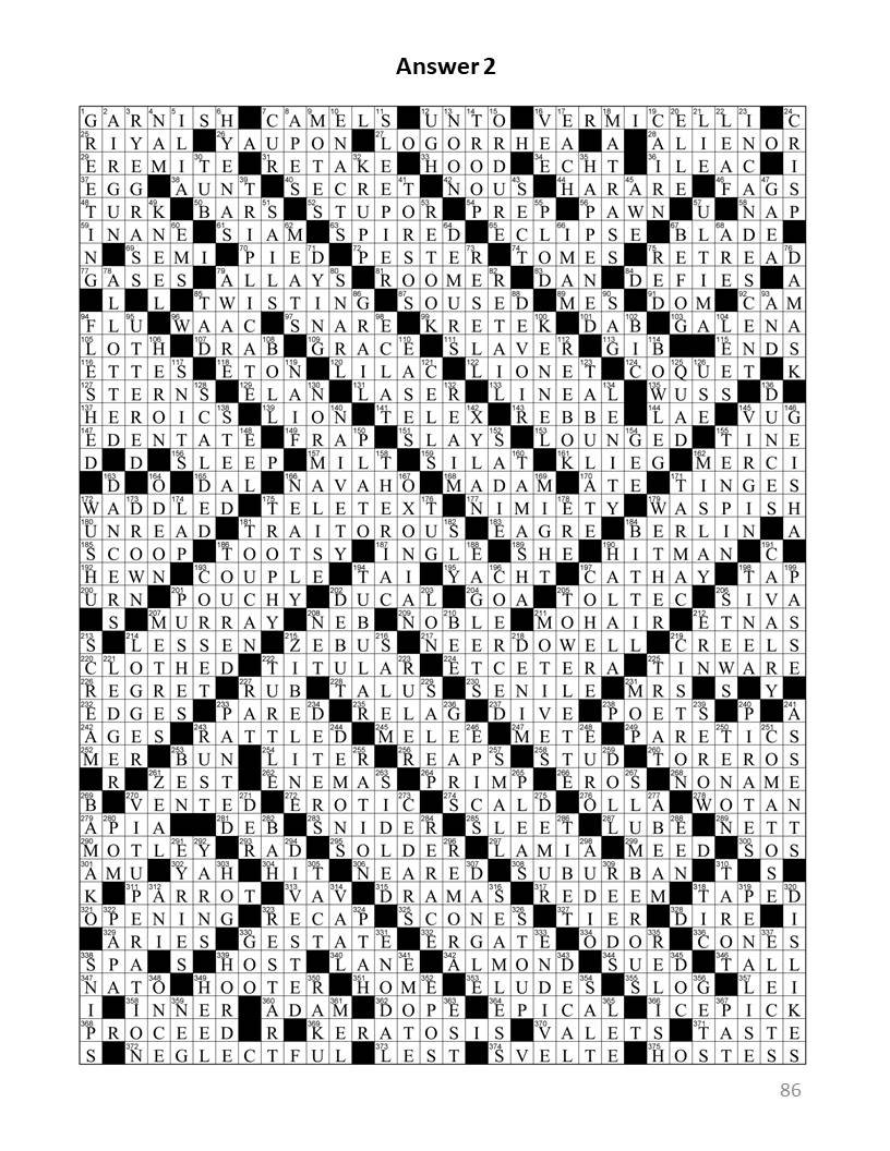 Digital Download 40 Printable Giant Crossword Puzzles for Adults, Large ...