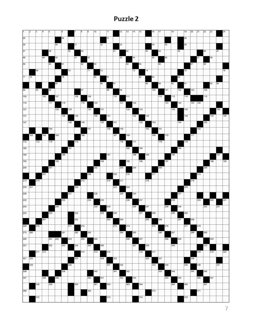 Digital Download 40 Printable Giant Crossword Puzzles for - Etsy Canada