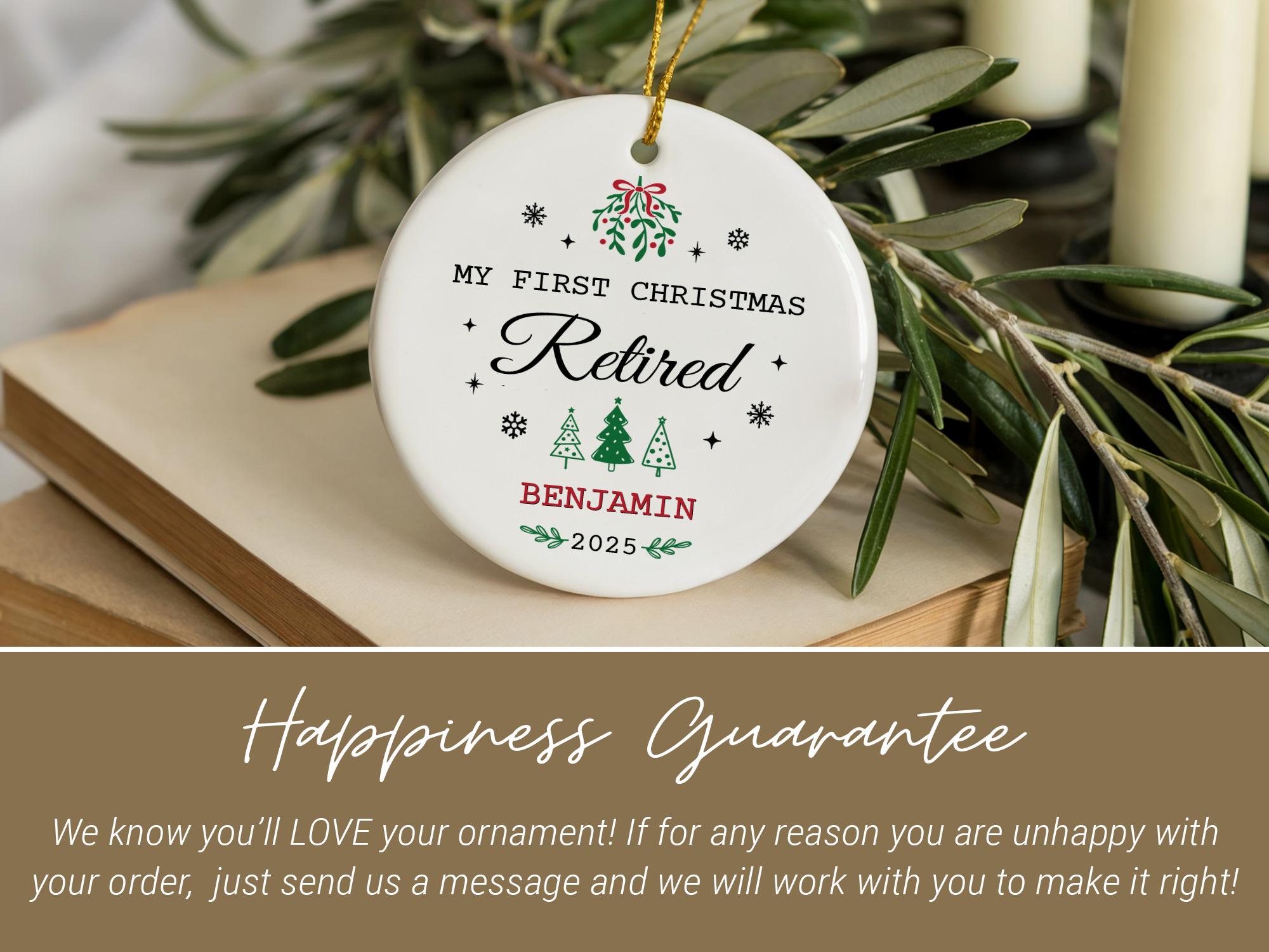 Personalized Retirement Ornament, Custom Retired Ornament, My First ...