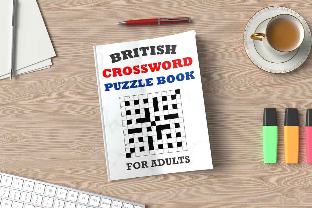 Digital Download 100 Printable British Crossword Puzzles for Adults ...