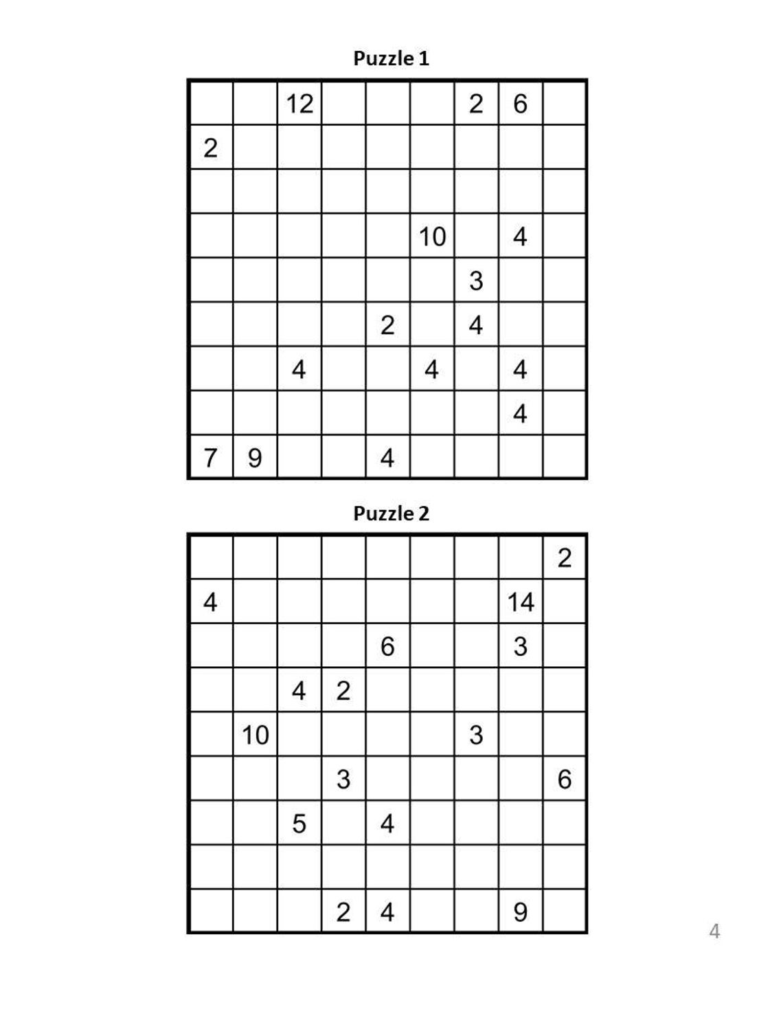 Shikaku Logic Puzzle Printable Digital Download Games 160 | Etsy