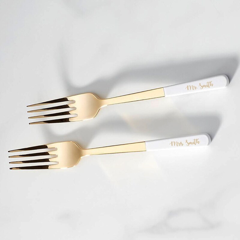 Gold Knife and Forks Set - Etsy