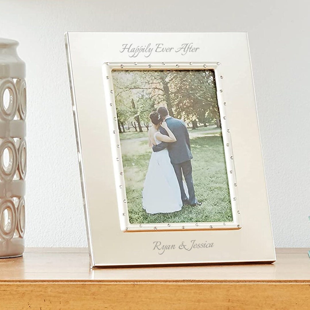 Lenox Devotion Personalized 5x7 Wedding Picture Frame, Custom Engraved ...