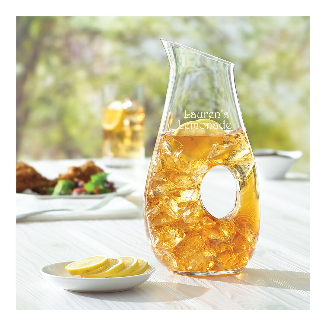 Lenox Personalized Tuscany Pierced Pitcher, Custom Engraved 48oz Unique ...