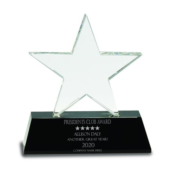 Crystal Star Award - Etsy