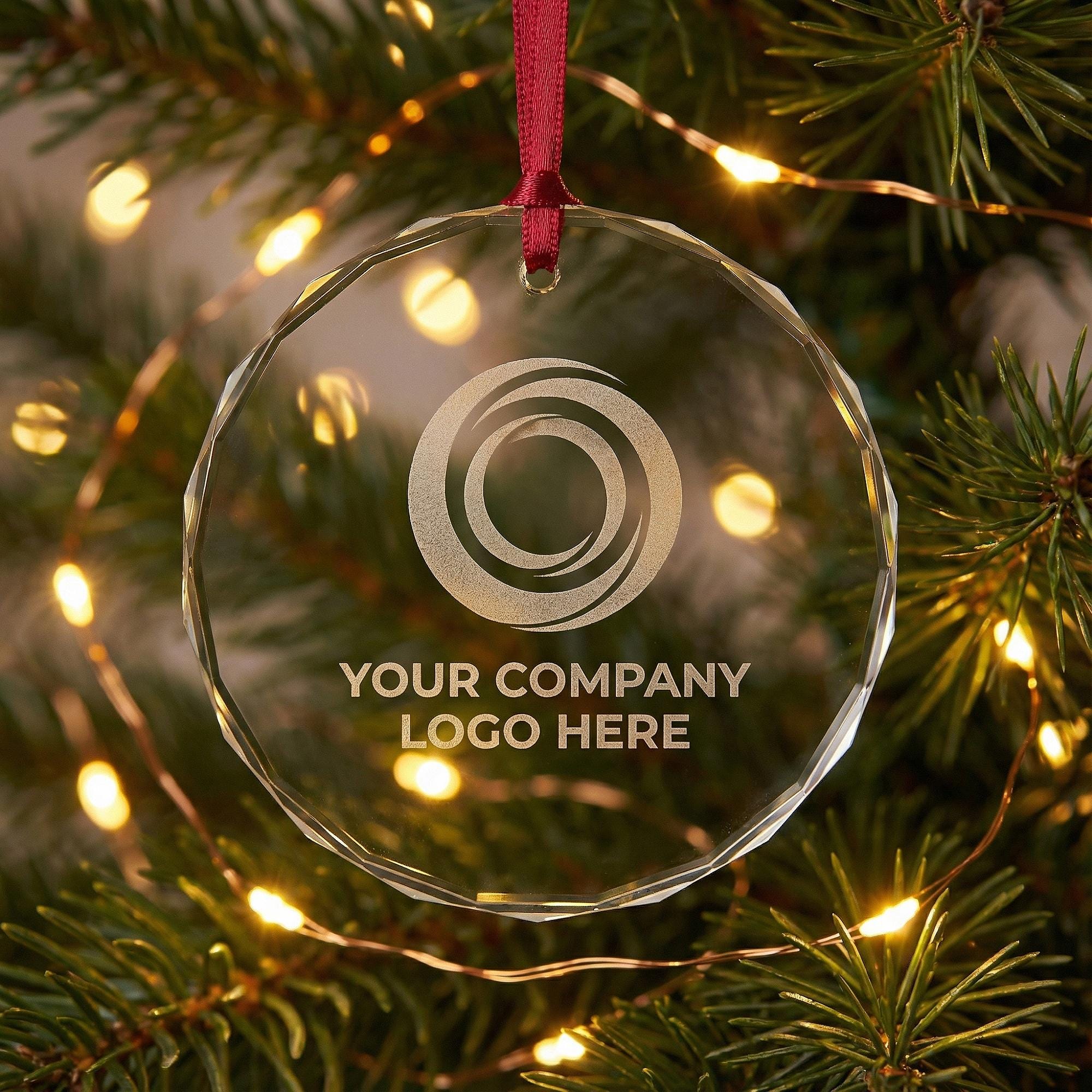 Ravanox Custom Business Logo Ornament, Custom Engraved 3.25
