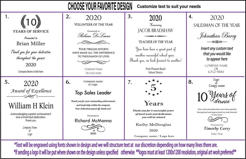 Personalized 6 X 8 Crystal Pyramid Plaque Award - Etsy