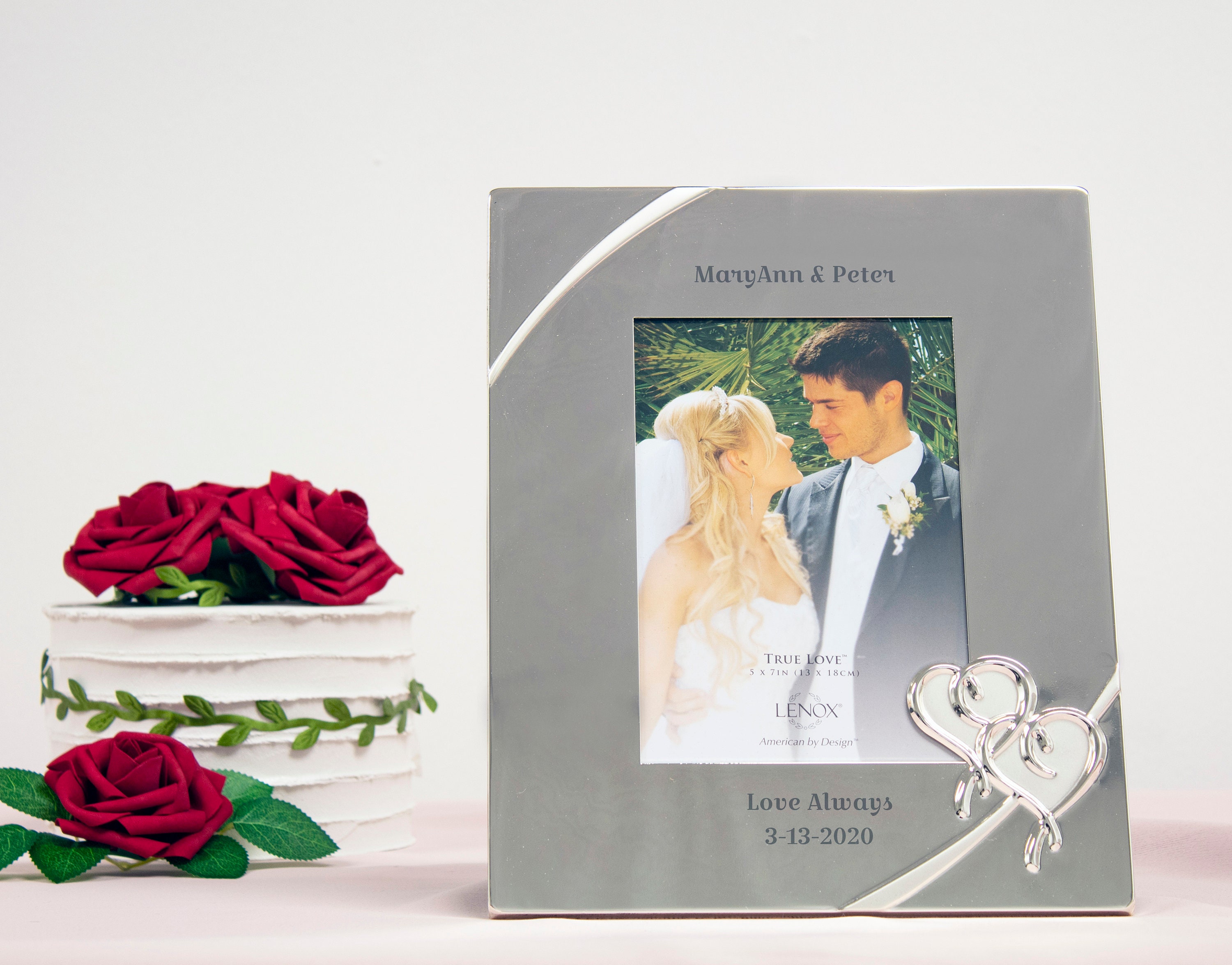 Lenox True Love Personalized 5x7 Wedding Picture Frame / Custom ...