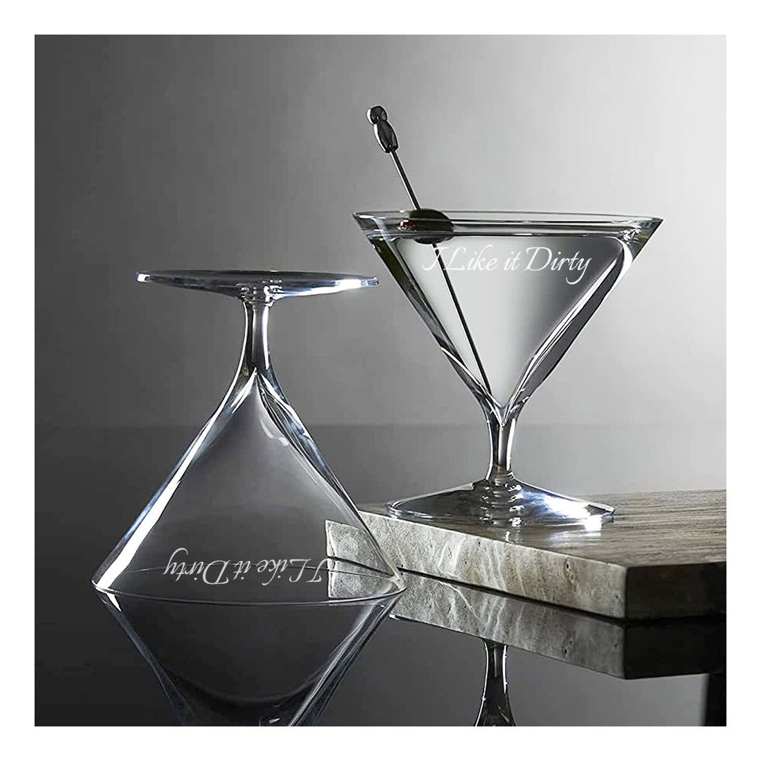 Waterford Personalized Elegance Martini Glass Pair, Set of 2 Custom ...