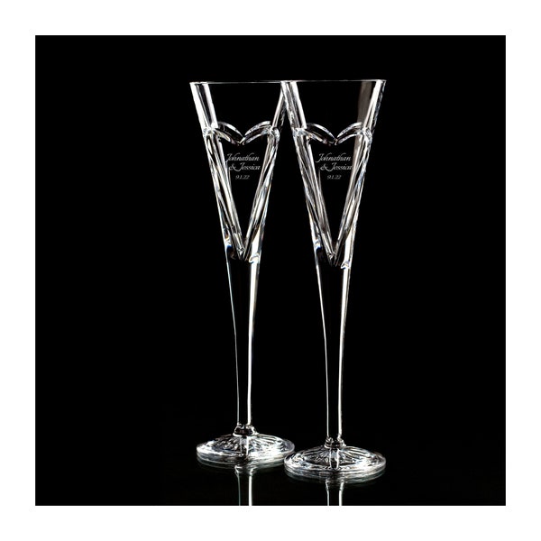 Waterford Crystal Heart Flutes - Etsy