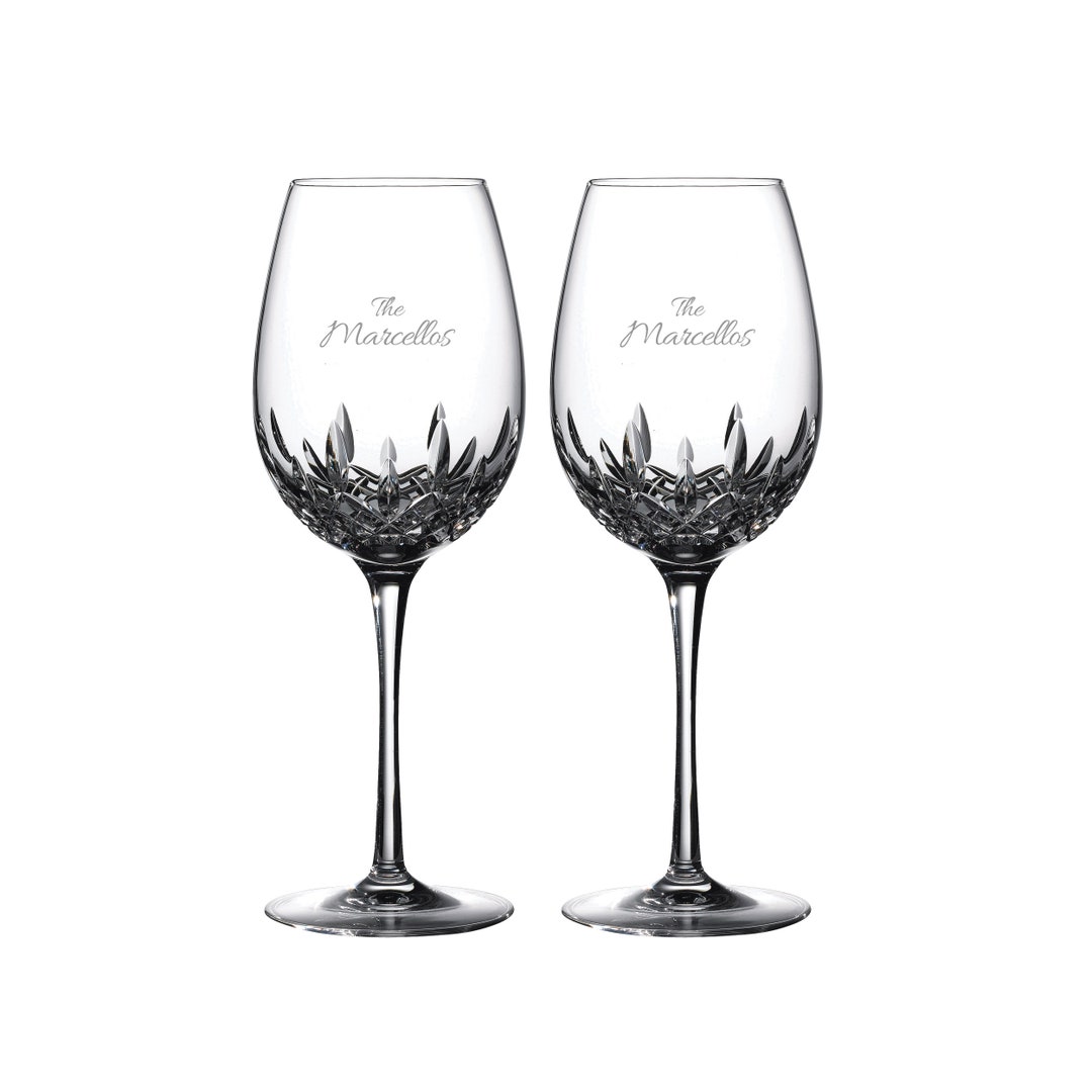 Waterford Personalized Lismore Essence Red Wine Goblets, Set of 2 ...