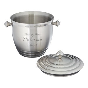 Lenox Tuscany Classics Personalized Stainless Steel Ice Bucket With Lid ...