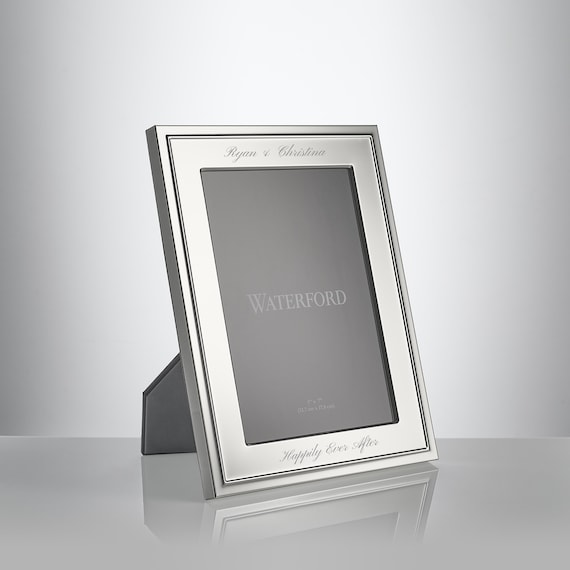 Waterford Classic 5x7 Personalized Picture Frame Custom Engraved Silver Plated 5x7 Picture Frame for Wedding Anniversary Baby Photos Etsy Australia