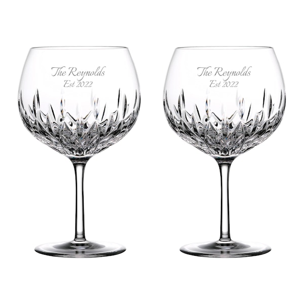 Personalized Balloon Gin Glasses - Etsy