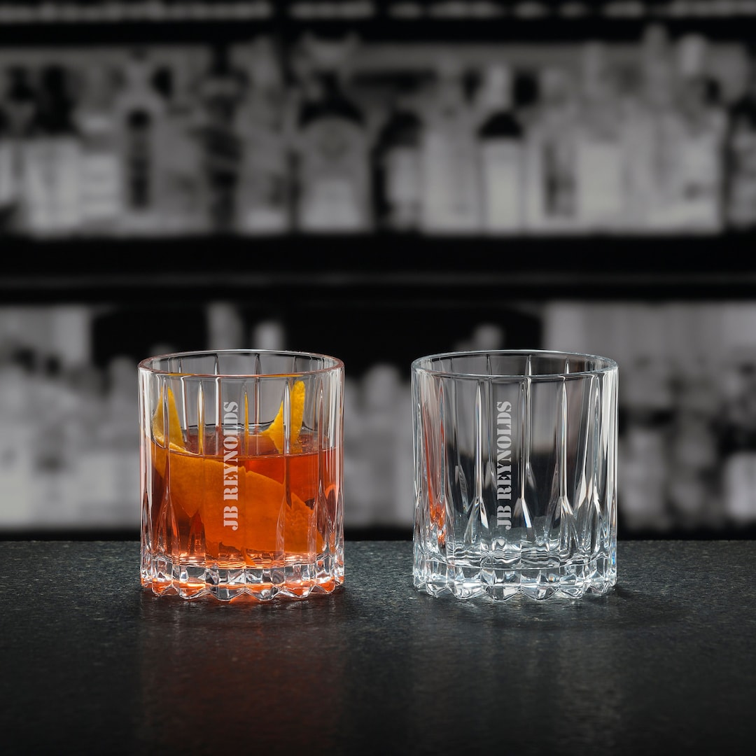 Riedel Personalized Neat Glasses, Set of 2 Custom Engraved Crystal ...